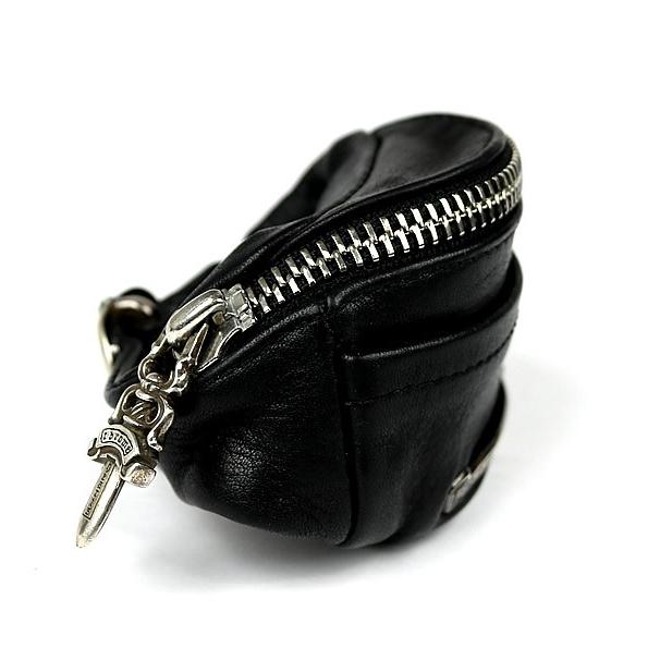 CHROME HEARTS 銀座店 クロムハーツ WRISTHER SNAT PACK スナットパック ミニポーチ レザー シルバー ...