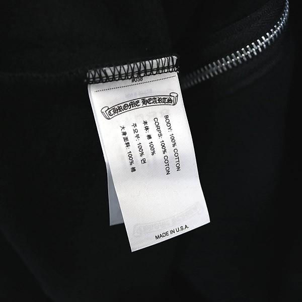 CHROME HEARTS 銀座店 クロムハーツ 新品 フォティ プリント ZIPパーカー 長袖 裏起毛 メンズ size:XL 黒 ...