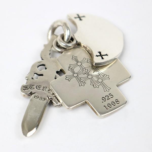 CHROME HEARTS 銀座店 クロムハーツ スリートリンケッツ チャーム ペンダント メンズ シルバー SV925 103636 ...