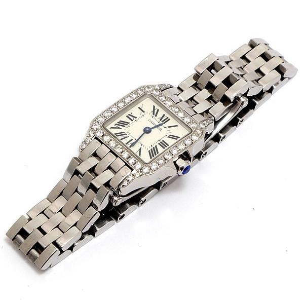 【広尾店】カルティエ Cartier サントスドゥモワゼル SM SS ベゼルアフターダイヤ 【13790】 : atlantis - 通販 ...