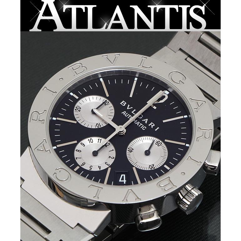 【広尾店】ブルガリ BVLGARI ブルガリブルガリ クロノグラフ メンズ 腕時計 自動巻き 黒文字盤 BB38SSCH 【13909】 : atlantis - 通販 - Yahoo!ショッピング