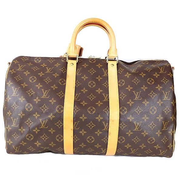 【広尾店】 ルイヴィトン Louis Vuitton キーポルバンドリエール45 ボストンバッグ ショルダーバッグ モノグラム M41418 ...