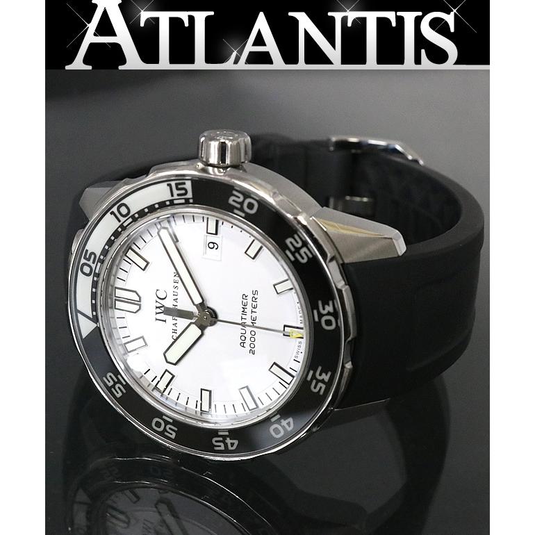 【広尾店】IWC アクアタイマー 2000 IW356806 デイト メンズ腕時計 白文字盤 【14257】 : atlantis - 通販 ...