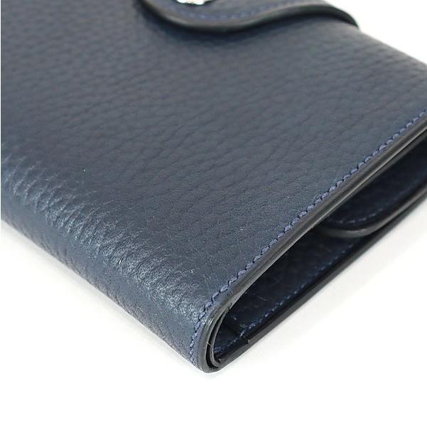 【広尾店】 美品 エルメス HERMES イリアード コンパクトウォレット ヴァッシュ ブルーニュイ B刻印(2023年製) 【14479 ...