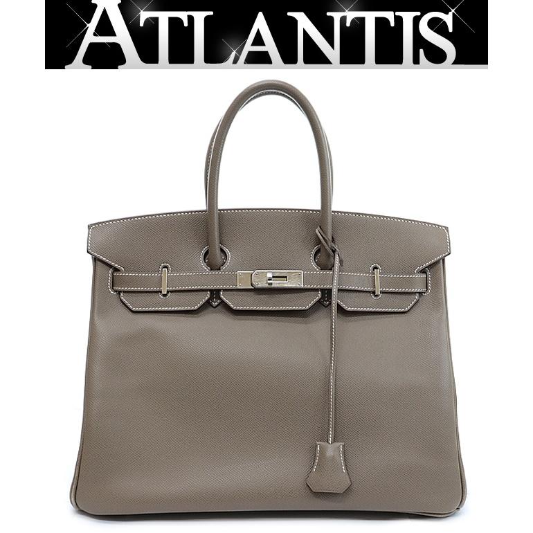 【広尾店】エルメス HERMES バーキン35 エプソン エトゥープ M刻印 ハンドバッグ SV金具 【15175】 : atlantis - 通販 - Yahoo!ショッピング
