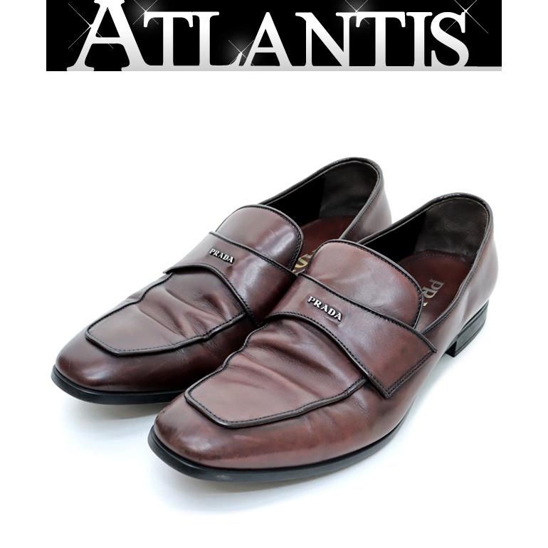 【広尾店】プラダ PRADA ローファー カーフスキン ブラウン size:7(約25cm相当) 【15431】 : atlantis - 通販 - Yahoo!ショッピング