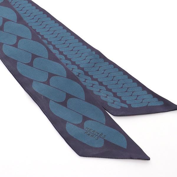 【広尾店】 エルメス HERMES ツイリー Clic cest Noue ネイビー系 シルク100％ 【15871】 : atlantis ...