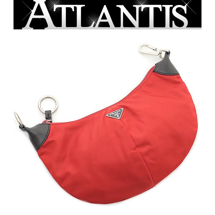 【広尾店】 プラダ PRADA ポーチ ナイロン 赤 SV金具 【15883】 : atlantis - 通販 - Yahoo!ショッピング