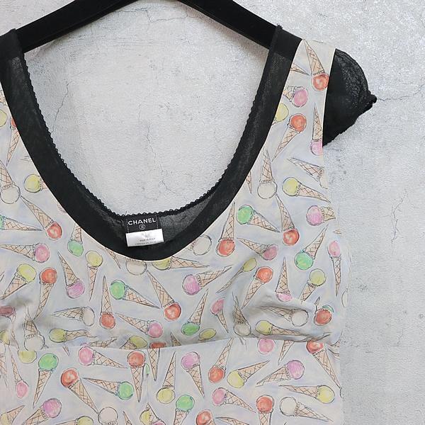 【広尾店】シャネル CHANEL ワンピース アイスクリーム柄 04C size42 【16040】 : atlantis - 通販 - Yahoo!ショッピング