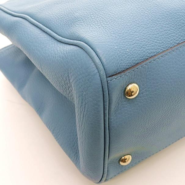 【広尾店】グッチ GUCCI バンブーショッパー トートバッグ ミディアム レザー 水色 323660 【16051】 : atlantis ...