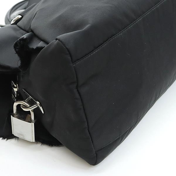 【広尾店】プラダ PRADA ハンドバッグ フリル ナイロン 黒 SV金具 【16228】 : atlantis - 通販 - Yahoo!ショッピング