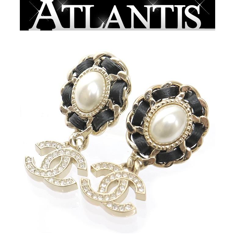 【広尾店】 美品 シャネル CHANEL ココマークピアス ラインストーン×レザー×パール B21B 【16745】 : atlantis - 通販 - Yahoo!ショッピング