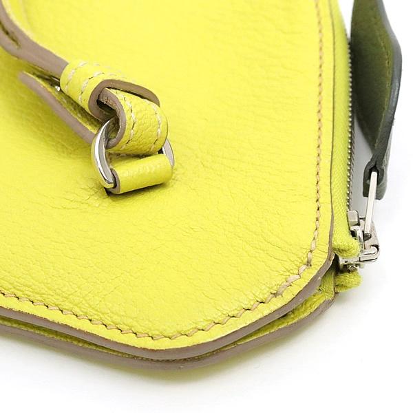 【広尾店】 エルメス HERMES ポシェットシトロン クラッチバッグ レモン イエロー シェーブル X刻印 (2016年) 【17219 ...