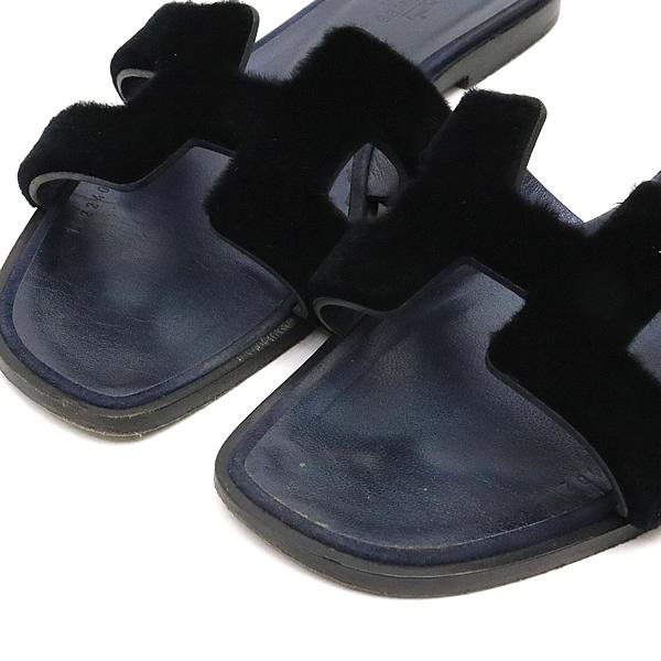 【広尾店】エルメス HERMES オラン サンダル レディース ベロア×レザー ネイビー size:38(約24.5cm) 【17573】 : atlantis - 通販 - Yahoo!ショッピング