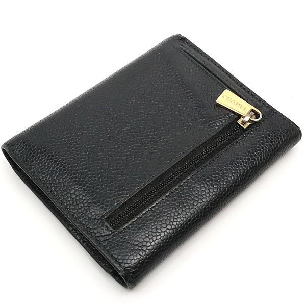 【広尾店】 シャネル CHANEL ココマーク 二つ折り財布 黒 キャビアスキン 9番台 【17662】 : atlantis - 通販 ...