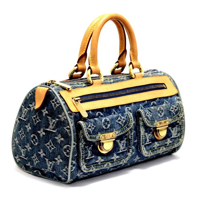 ルイヴィトン LOUIS VUITTON ネオスピーディ ハンドバッグ モノグラムデニム ブルー M95019 【64144】 :64144 ...