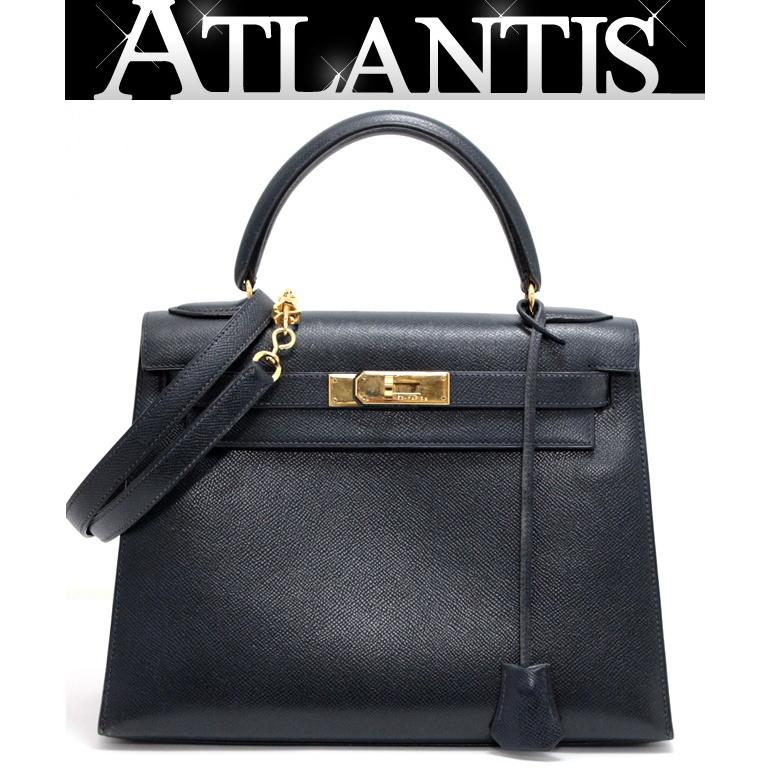 エルメス HERMES 1990年製 ヴィンテージ ケリー28 ハンドバッグ クシュベル ネイビー 〇T刻印 外縫い 【64339】 : atlantis - 通販 - Yahoo!ショッピング