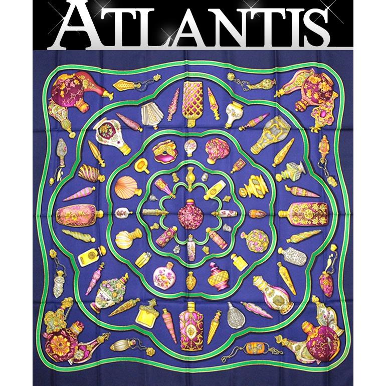 エルメス HERMES カレ90 Qu importe le flacon 香水瓶 ブルー シルク100％ 【64532】 : atlantis - 通販 - Yahoo!ショッピング