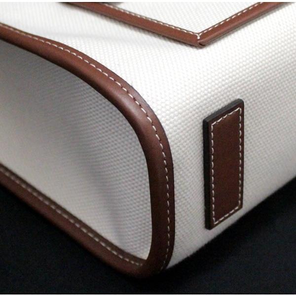 美品 バーバリー BURBERRY ミニフレヤトート ショルダーバッグ キャンバス×レザー 白×ブラウン 【64849】 : atlantis ...