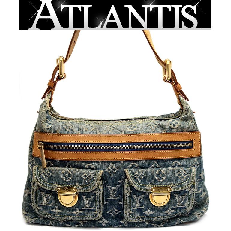 ルイヴィトン LOUIS VUITTON バギーPM ショルダーバッグ モノグラムデニム ブルー M95049 【64915 ...