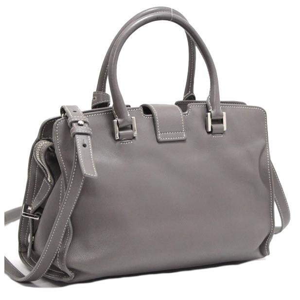サンローランパリ SAINT LAURENT PARIS ベイビーカバス 2WAYバッグ レザー グレー 【65205】 : atlantis ...