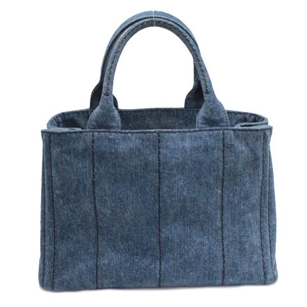 プラダ PRADA カナパ トートバッグ PM 2WAYバッグ デニム ブルー 【65378】 : atlantis - 通販 - Yahoo!ショッピング