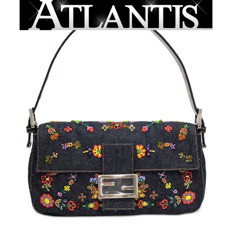 フェンディ FENDI 激レア!マンマバケット ショルダーバッグ デニム ビーズ 【65468】 : atlantis - 通販 ...