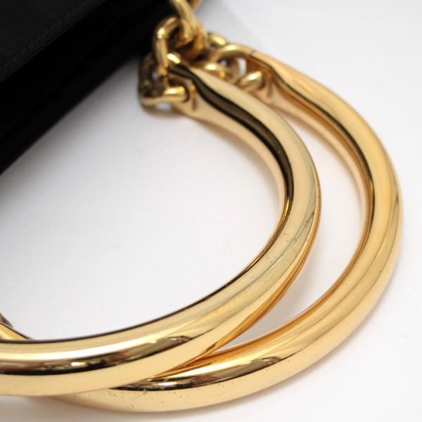 プラダ PRADA ヴィンテージ 三角ロゴ ハンドバッグ トートバッグ メタルハンドル ナイロン 黒 G金具 【65489 ...