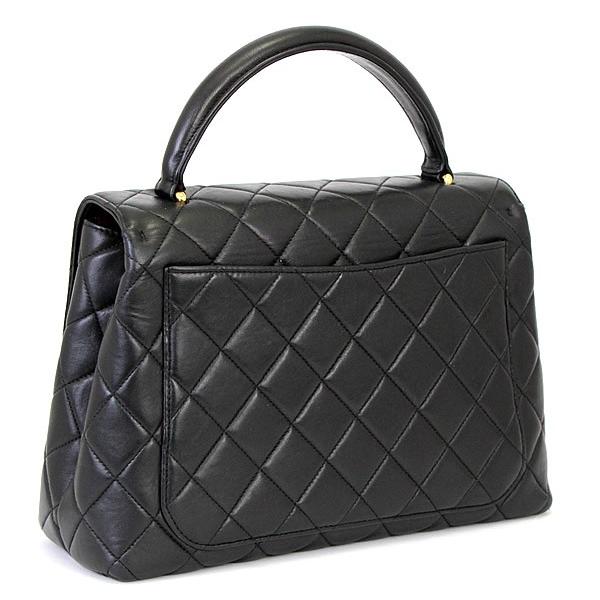 シャネル CHANEL マトラッセ トップハンドル ハンドバッグ スモール ラム 黒 G金具 【65613】 : atlantis - 通販 ...