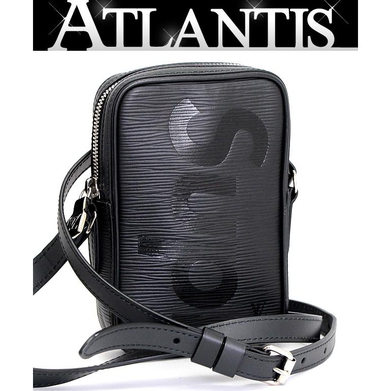 ルイヴィトン LOUIS VUITTON シュプリームコラボ ショルダーバッグ ダヌーブPPM エピ 黒 M54789 【65701 ...