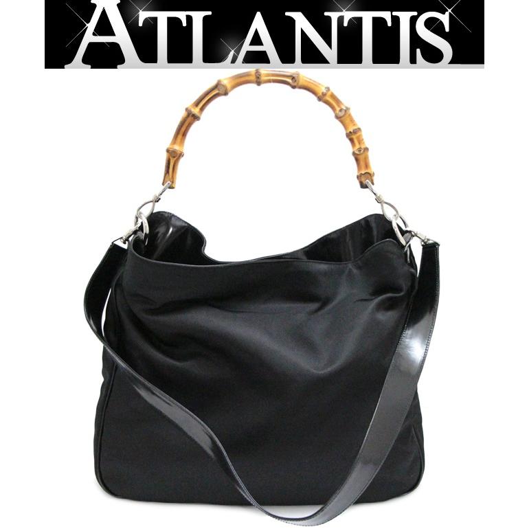 グッチ GUCCI バンブー 2WAYトートバッグ ナイロン 黒 【65911】 : atlantis - 通販 - Yahoo!ショッピング