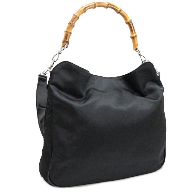 グッチ GUCCI バンブー 2WAYトートバッグ ナイロン 黒 【65911】 : atlantis - 通販 - Yahoo!ショッピング