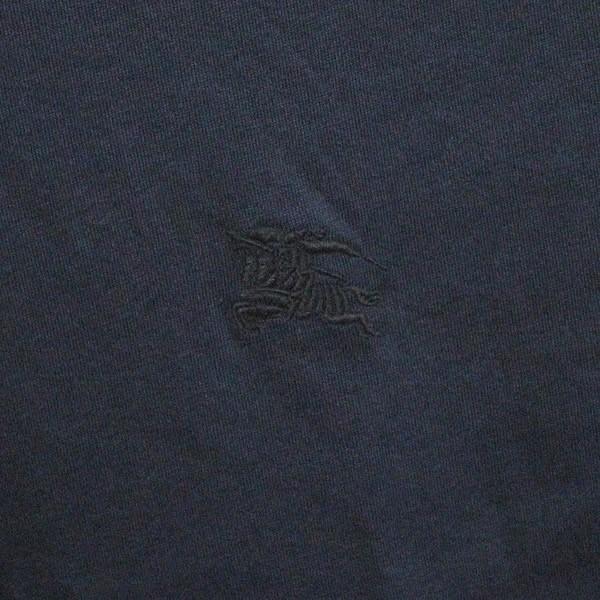 未使用 バーバリー BURBERRY 半袖Tシャツ クルーネック ネイビー メンズ コットン100％ sizeS 【66168 ...