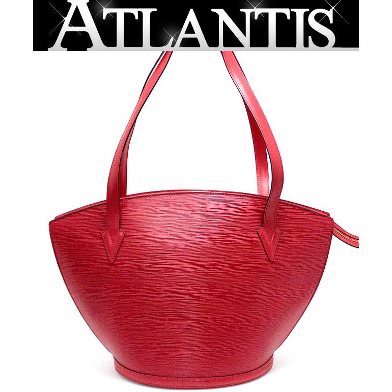 美品 ルイヴィトン Louis Vuitton サンジャックショッピング ショルダーバッグ カスティリアンレッド エピ M52267 ...