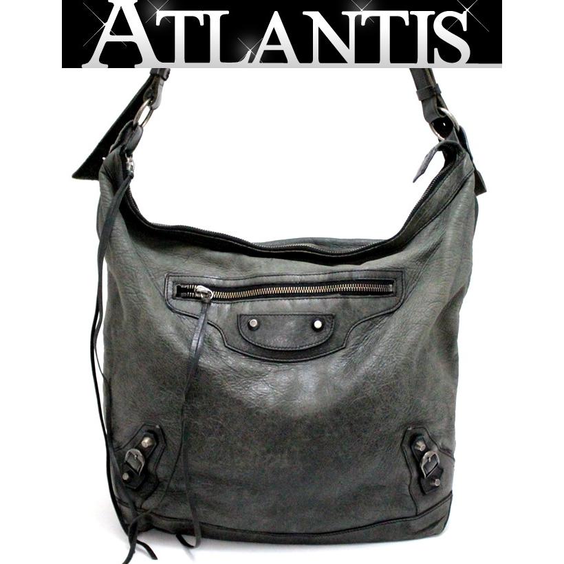 バレンシアガ BALENCIAGA ザ・メンズデイ ショルダーバッグ グレー レザー 【66580】 : atlantis - 通販 ...