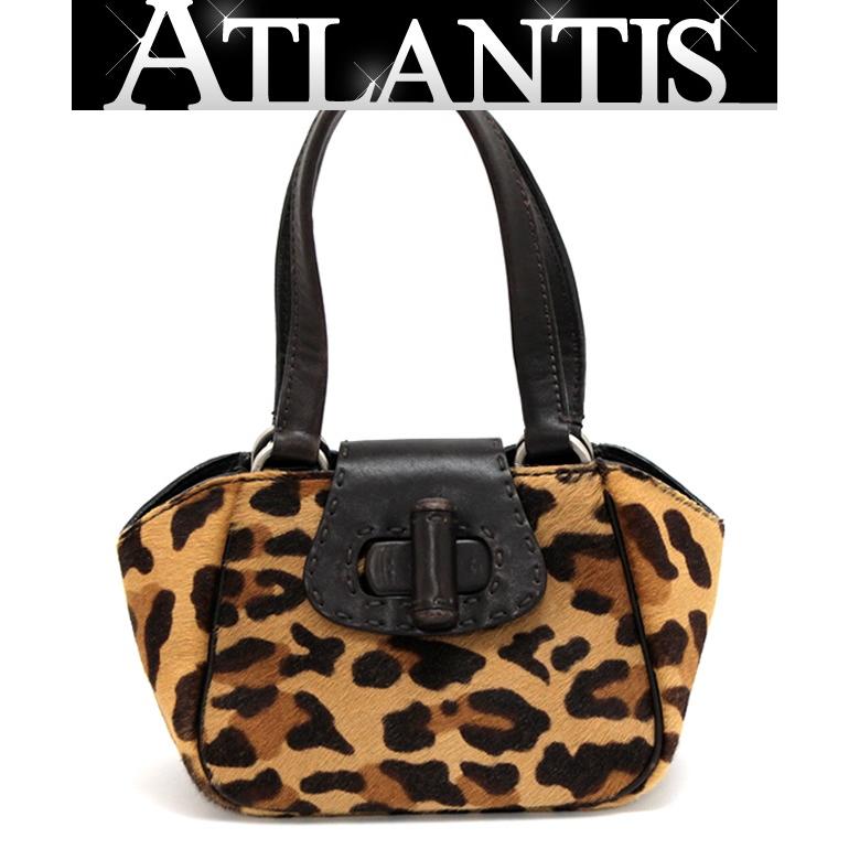 プラダ PRADA レオパード ハンドバッグ ポーチ ブラウン ハラコ 【66581】 : atlantis - 通販 - Yahoo!ショッピング