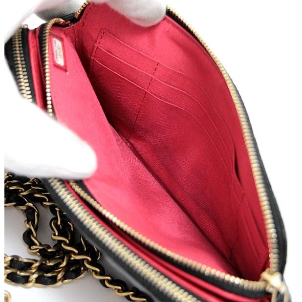 シャネル CHANEL アラウンドチェーンウォレット スマホケース ラム 黒 30番 【66598】 : 66598 : atlantis ...