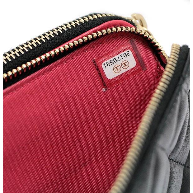 シャネル CHANEL アラウンドチェーンウォレット スマホケース ラム 黒 30番 【66598】 : 66598 : atlantis ...
