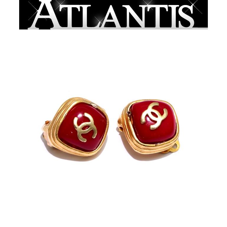 シャネル CHANEL ヴィンテージ ココマーク イヤリング レッドストーン 97A 【66607】 : atlantis - 通販 ...
