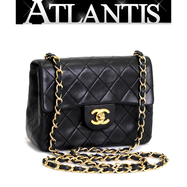 シャネル CHANEL ミニマトラッセ チェーンショルダーバッグ ラム 黒 G金具 【67206】 : atlantis - 通販 - Yahoo!ショッピング