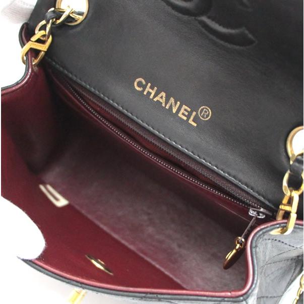 シャネル CHANEL ミニマトラッセ チェーンショルダーバッグ ラム 黒 G金具 1番台 【67218】 : atlantis - 通販 ...