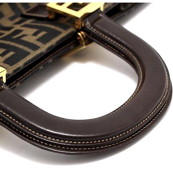 フェンディ FENDI ヴィンテージ ズッカ柄 縦長トートバッグ キャンバス ブラウン G金具 【67938】 : atlantis - 通販 ...