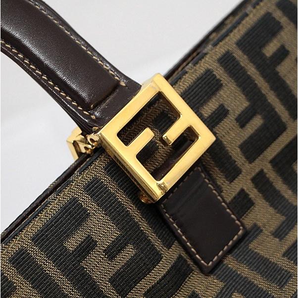 フェンディ FENDI ヴィンテージ ズッカ柄 縦長トートバッグ キャンバス ブラウン G金具 【67938】 : atlantis - 通販 ...