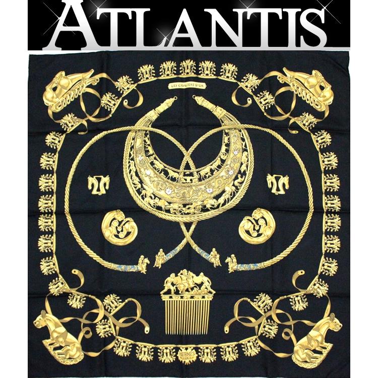 美品 エルメス HERMES カレ90 LES CAVALIERS D'OR 黄金の騎士 大判スカーフ シルク100％ 黒系 【68017】 : atlantis - 通販 - Yahoo ...