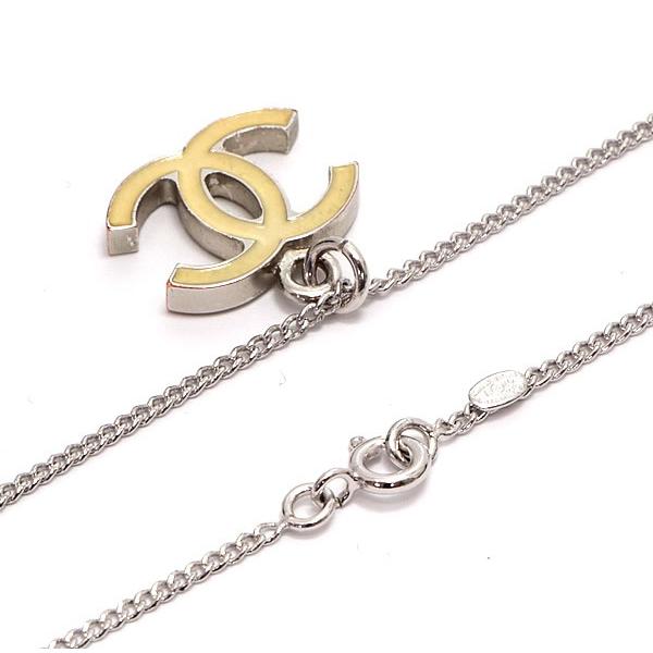シャネル CHANEL 定番 人気 ココマーク リバーシブル ネックレス 白×シルバー 07V 【68273】 : atlantis - 通販 - Yahoo!ショッピング