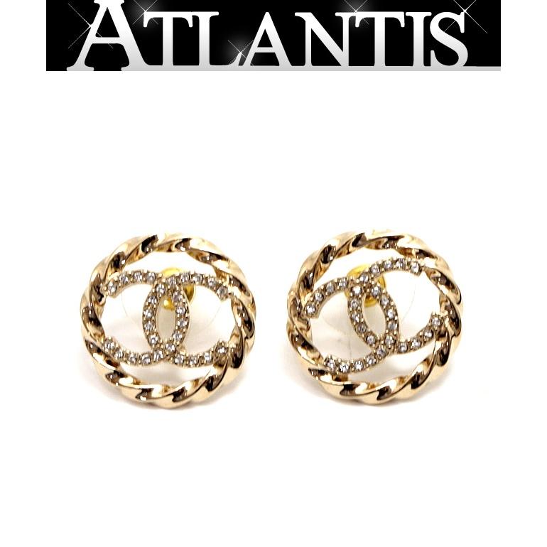 美品 シャネル CHANEL サークルココマーク ラインストーン ピアス ゴールド B23 【68275】 : atlantis - 通販 - Yahoo!ショッピング