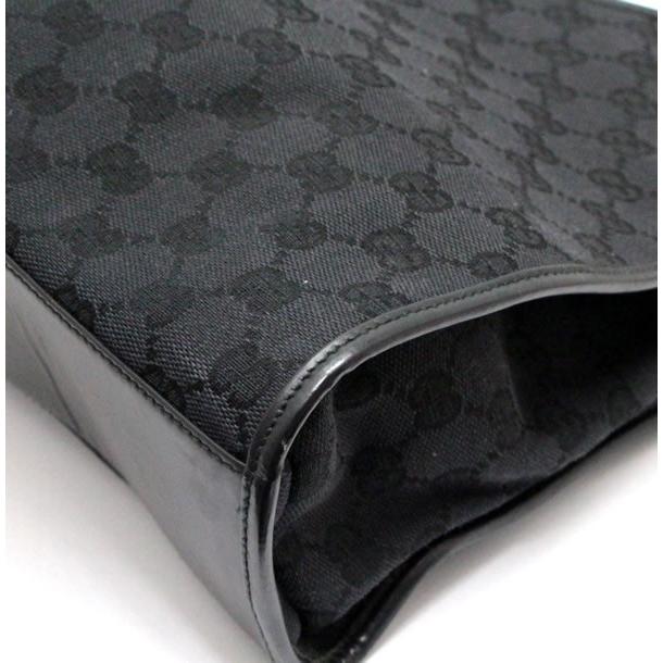 グッチ GUCCI ジャッキー ハンドバッグ ワンショルダーバッグ ラージ GG柄 キャンバス×レザー 黒 002 1066 【69365 ...