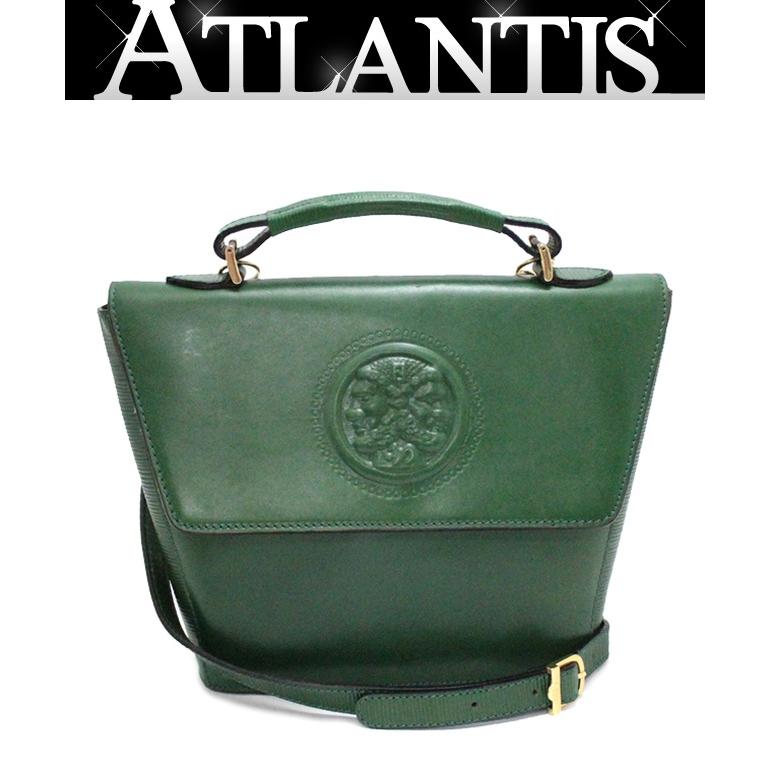 フェンディ FENDI ヴィンテージ 2WAYバッグ レザー グリーン 【69497】 : atlantis - 通販 - Yahoo!ショッピング