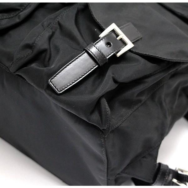 プラダ PRADA 三角ロゴ リュックサック バックパック Wポケット ナイロン 黒 BZ2811 【69669】 : atlantis ...