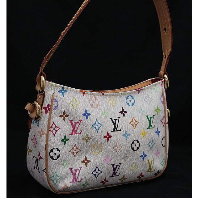 ルイヴィトン Louis Vuitton ロッジPM ワンショルダーバッグ マルチカラー 白 M40053 【69681 ...